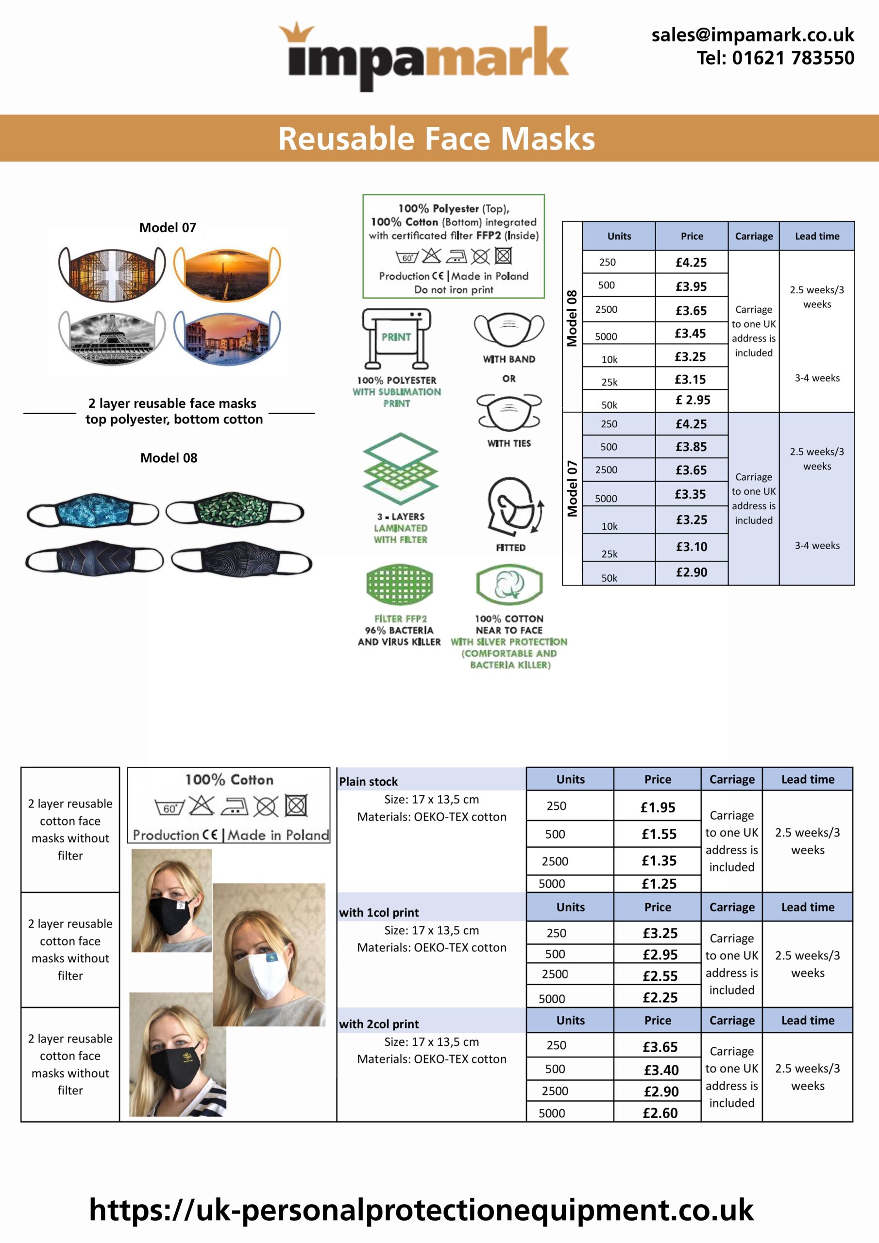 Masks | Impamark Promotional Merchandise Blog